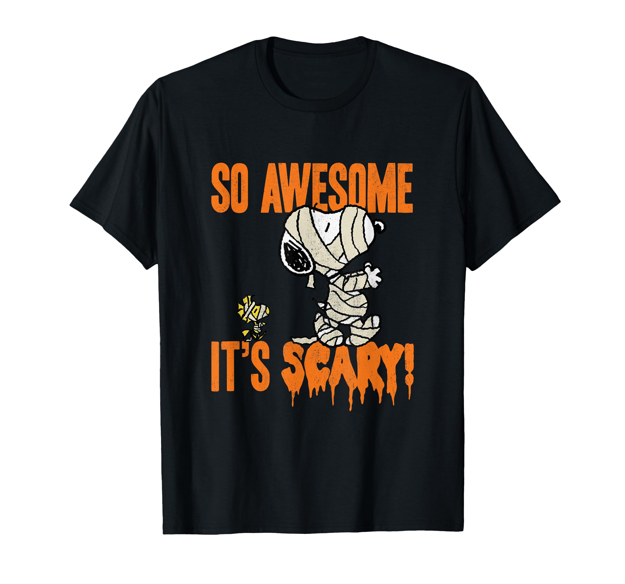 Peanuts Halloween Snoopy Scary Mummy T-Shirt