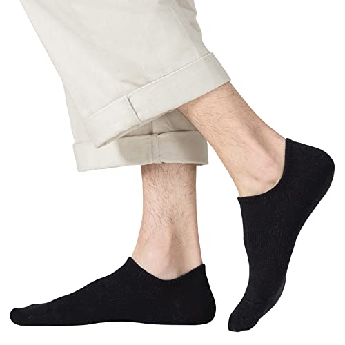 JORMATT 6 Pairs Men No Show Low Cut Socks Non-Slip Women Athletic Sneaker Socks Comfort Cotton Casual Invisible Socks, men shoe size 10-13