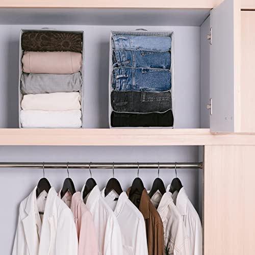 Wardrobe Clothes Organizer β Extra Large Clothes Drawer Organizer with Double Handles, Waterproof Mesh Wardrobe Clothes Organizer for Drawers, Durable Clothing Organizers and Storage β 2pcs Pack