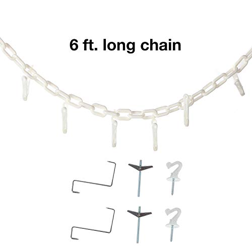 Trenton Gifts Hanging Closet Organizer Chain with Clothespins, Organization for Toys and Hats