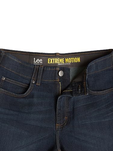 Lee Men's Extreme Motion Athletic Fit Tapered Leg Jean Blue Strike 32W x 32L