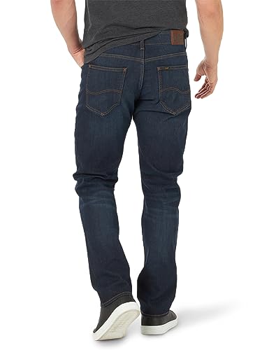 Lee Men's Extreme Motion Athletic Fit Tapered Leg Jean Blue Strike 34W x 34L