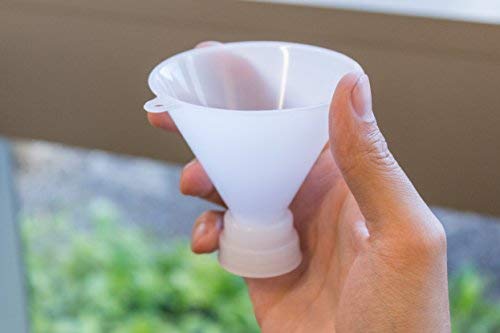 Bottiful Home-16 oz. Gray Plastic Shampoo, Conditioner, Wash, Hands, Dishes Refillable Reusable Shower & Kitchen Bottles-Black Lotion Pumps-2 Twist-on Funnels for Hands-Free Refills-Bundle