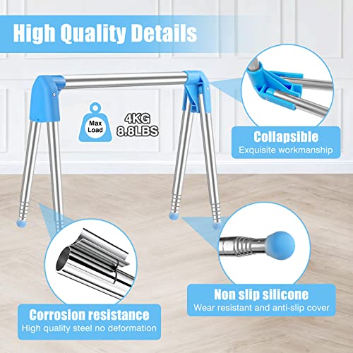 Portable Garment Rack Foldable Clothes Rack - Collapsible Clothing Rack Portable Mini Drying Clothe Rack Folding Clothing Rack for Travel, Camping, Laundry, Indoor, Outdoor