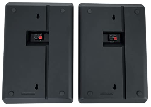 Rockville 2 RockSlim Black Home Theater 5.25" 240w Easy Wall Mount Slim Speakers