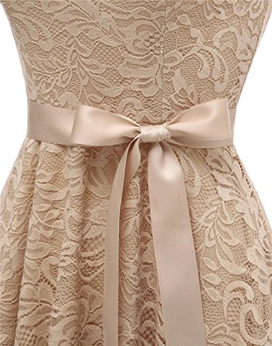 BeryLove Prom Dress for Women Junior Formal Graduation Wedding Guest Dresses with Cap Sleeve for Dresses 06 Champagne M