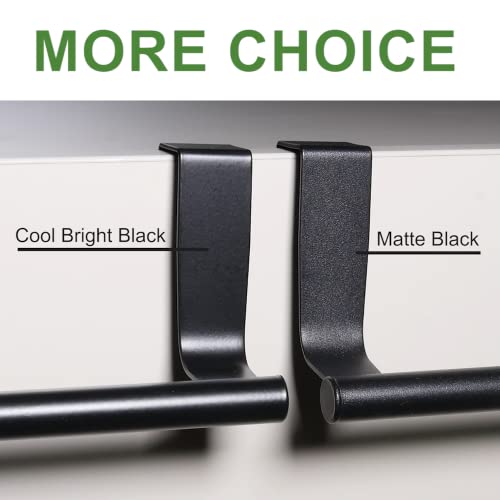 Towel Rack for Cabinet, Strong Steel Kitchen Over Cabinet Towel Bar Holder, 9" Wide - 2 Pack