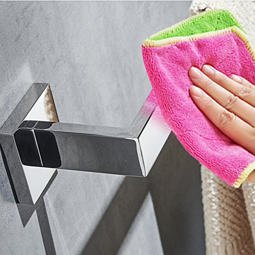 OMOONS Single Towel Bar,Sus Kitchentowel Bars,Storage Organizer Hanger Wall Mount,Mirror Polishing Finish/40Cm