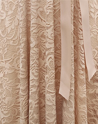 BeryLove Prom Dress for Women Junior Formal Graduation Wedding Guest Dresses with Cap Sleeve for Dresses 06 Champagne M