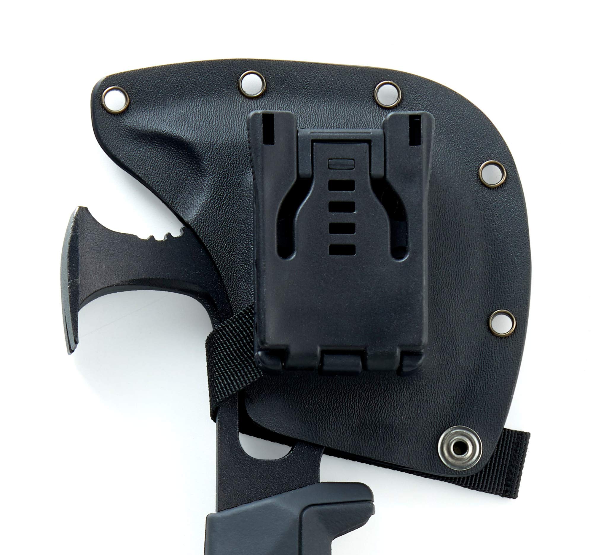 Off Grid Tools Survival Axe Black Kydex Sheath – Durable Construction, Included Belt Clip, Survival Protective Utility Tool Case Cover for Sharp Blades & Edges
