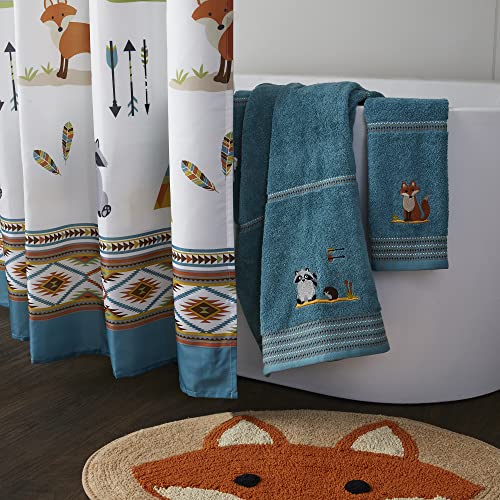 SKL Home by Saturday Night Ltd. Forest Animals Hand Towel, Teal