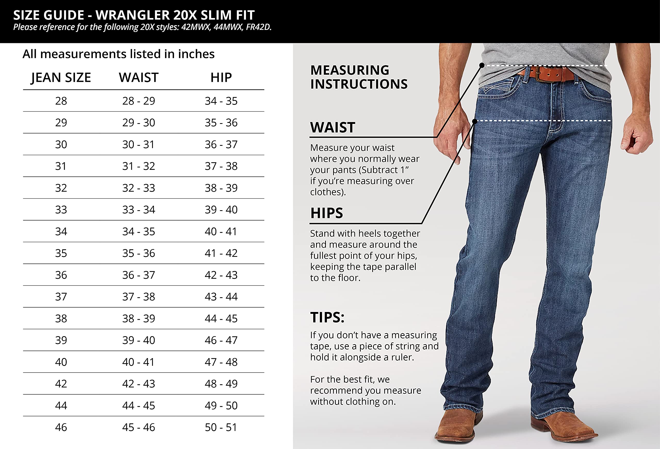 Wrangler mens 20x No. 42 Vintage Boot Cut Jeans, Glasgow, 36W x 32L US