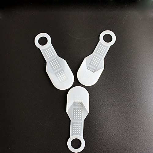 PZRT 10 Pairs Non-Slip Rubber Hanger Grips Transparent Clothes Hanger Grips Men Women Closet Accessories, White