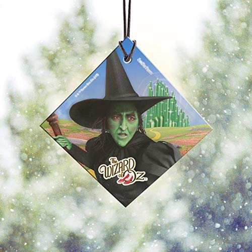 Trend Setters The Wizard of Oz Glass Decoration – Wicked Witch of The West - 3.5" Starfire Prints Hanging Glass Print Accessory - Ideal for Gifting and Collecting