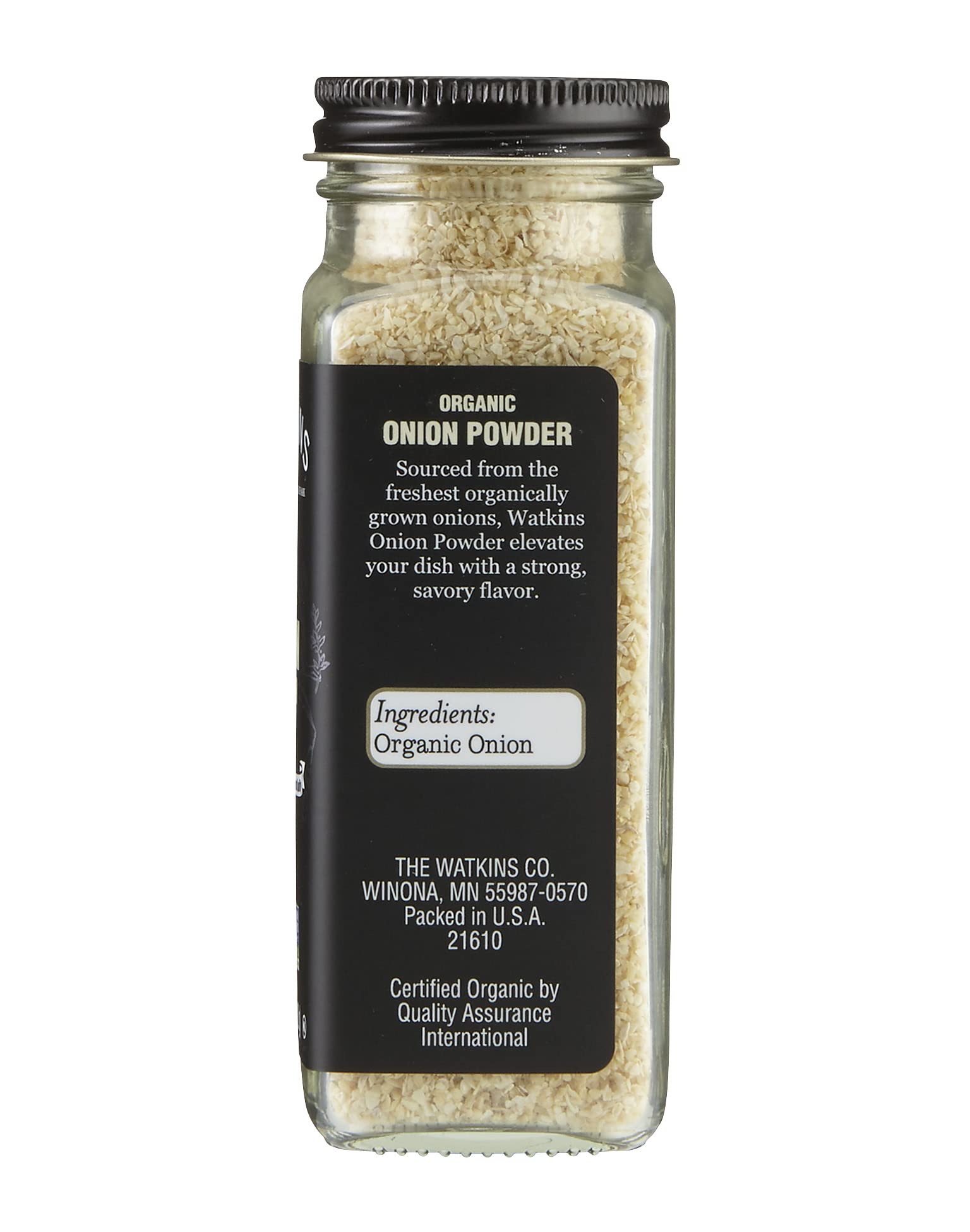 Watkins Gourmet Organic Spice Jar, Onion Powder, 2.8 Ounce Jar, 3 Count