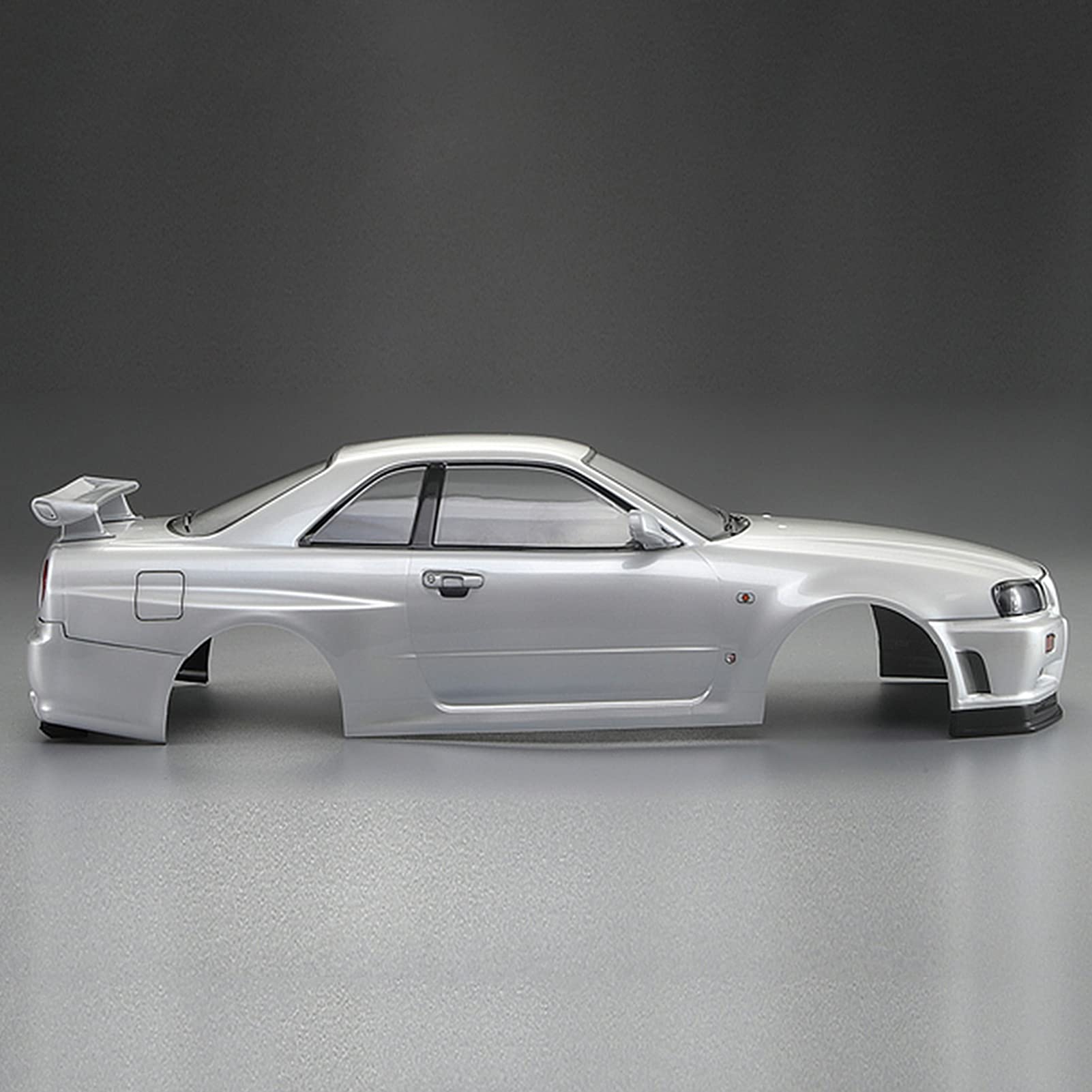 Goolsky Killerbody 48646 Skyline (R34) Finished Body Shell Frame for 1/10 Electric Touring RC Racing Car DIY (White)