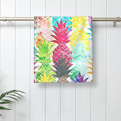 XWQWER Hawaiian Tropical Pineapple Hand Towels Ultra Soft Highly Absorbent Bathroom Towel, Multipurpose Kitchen Dish Guest Towel for Gym, Hotel, Spa and Home Decor(27.5 x 12 in)