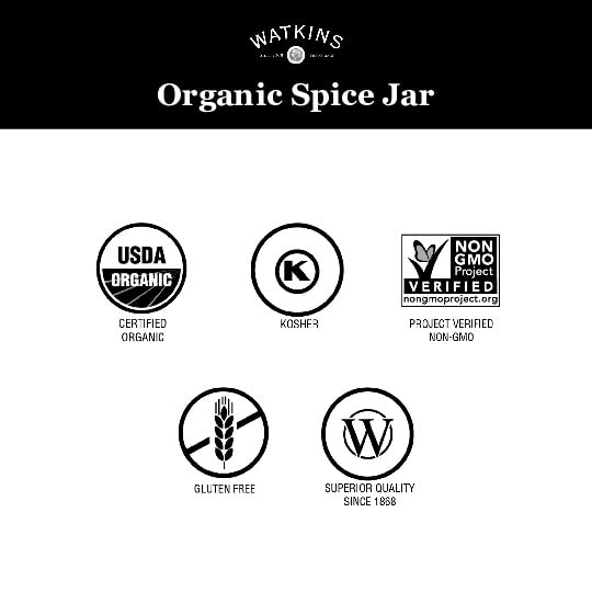 Watkins Gourmet Organic Spice Jar, Onion Powder, 2.8 Ounce Jar, 3 Count