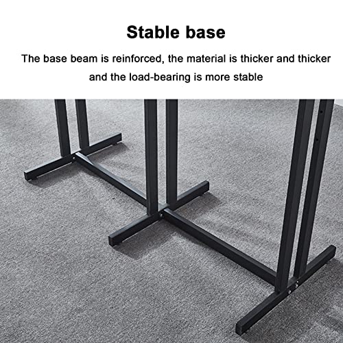 Modern Clothing Store Garment Rack for Boutiques ,Floor-Standing Clothes Shelves Heavy Duty Black 6 Way Rack,Commercial Grade Nakajima Clothes Display Rack,Rack for Hanging Clothes Retail Display