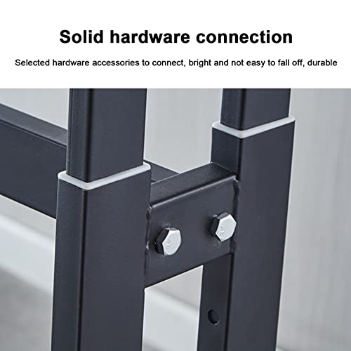 Modern Clothing Store Garment Rack for Boutiques ,Floor-Standing Clothes Shelves Heavy Duty Black 6 Way Rack,Commercial Grade Nakajima Clothes Display Rack,Rack for Hanging Clothes Retail Display
