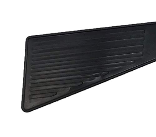 NAHANCO Extra-Long Stockroom Rail Divider with Straight Body, 21 ½” L - Black