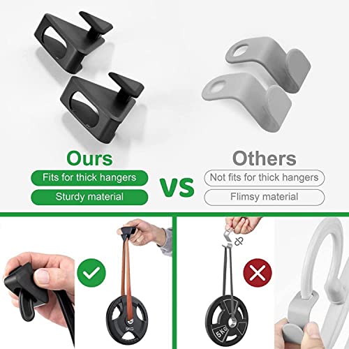 18 Pcs Space Bears for Hangers&360° Rotating Scarf Tie Rack Hooks, Clothes Hanger Connector Hooks, Easy to Use Slip-Over Design, Organize Shirts, Pants, Jackets, Heavy Coats