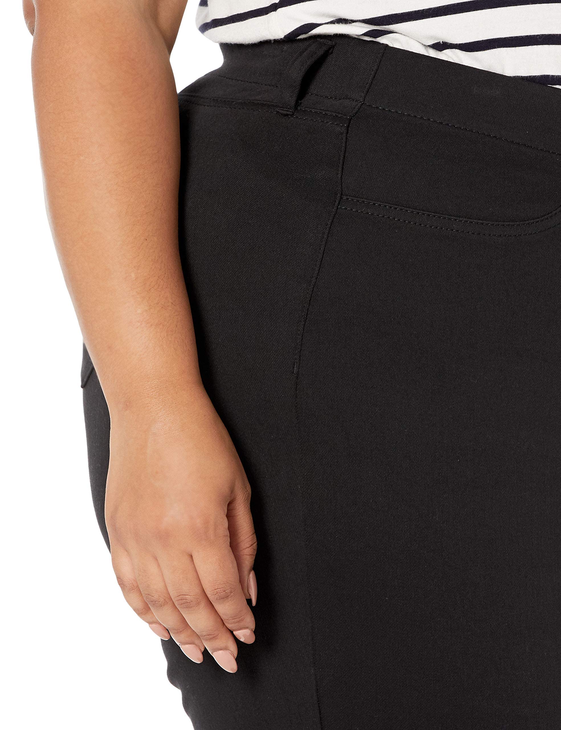 Amazon Essentials Women's Pull-On Knit Jegging (Available in Plus Size), Black, Large Short