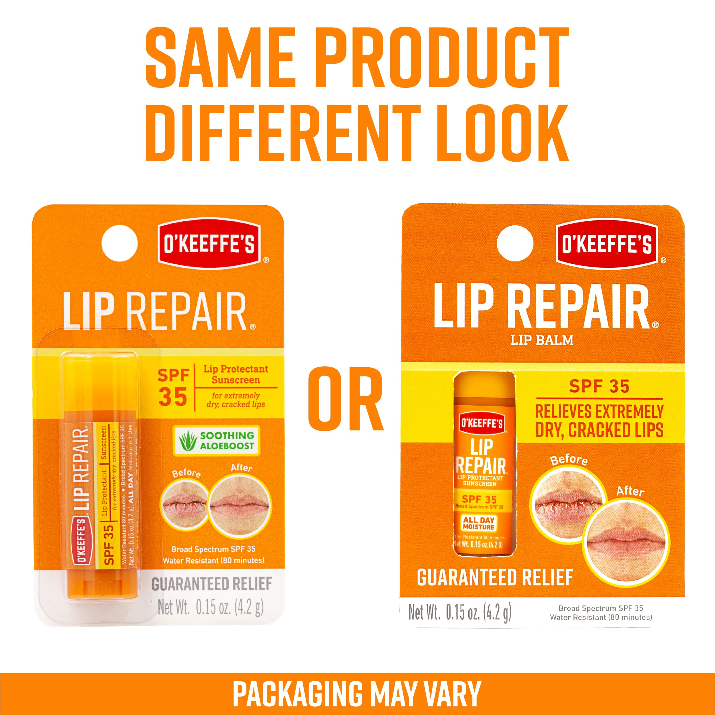 O'Keeffe's Lip Repair SPF 35 Lip Balm Stick, (Pack of 1)