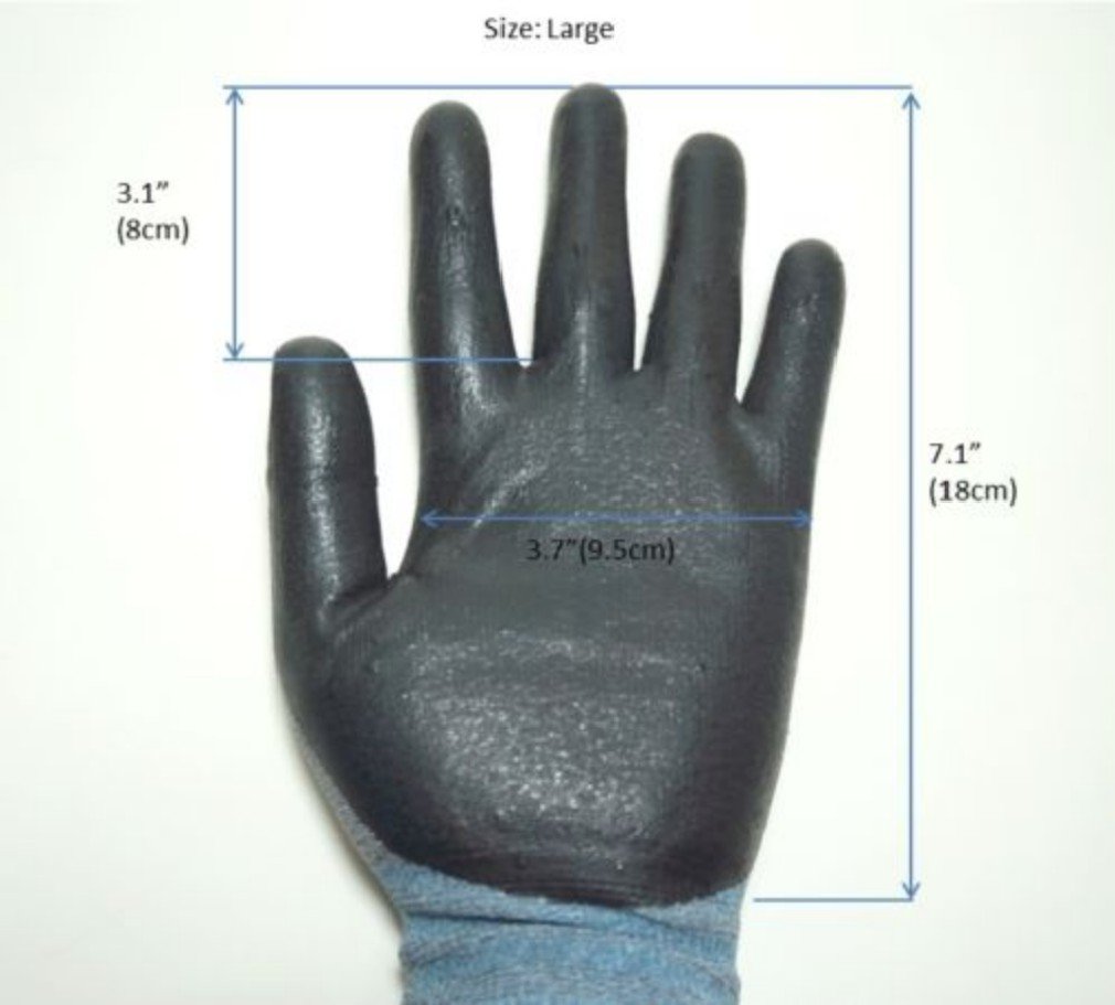 Lightweight Nitrile Work Gloves, 3D Comfort Stretch Fit, Durable Power Grip Foam Coated, Smart Touch, Thin Machine Washable, 5 Pairs Pack (Large, Pink)