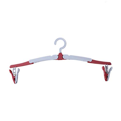WALNUT Travel Clothes Rack Hanger Portable Durable Folding Clothes Hanger Multifunction Stretch Drying Rack Home Wardrobe Storage Hot (Color : White-Dinosaur Doodle4)