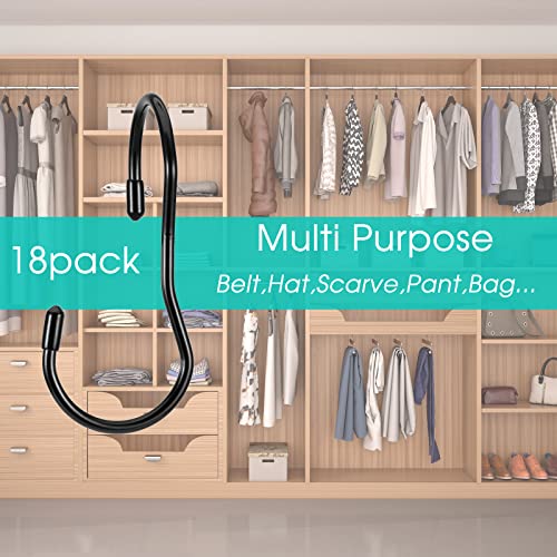 CINPIUK 10 PCS Purse Hangers for Closet, Heavy Duty Twisted Metal Hooks Hang Purses in Closet, Handbag Storage Organizer Closet Hooks for Hanging Purses, Scarves, Belts, Hats