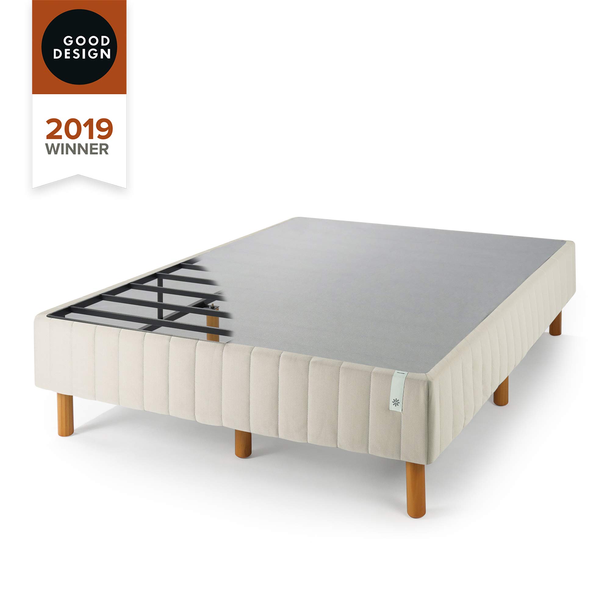 ZINUS GOOD DESIGN Award Winner Justina Metal Mattress Foundation, 16 Inch Platform Bed, No Box Spring Needed, Full, Beige