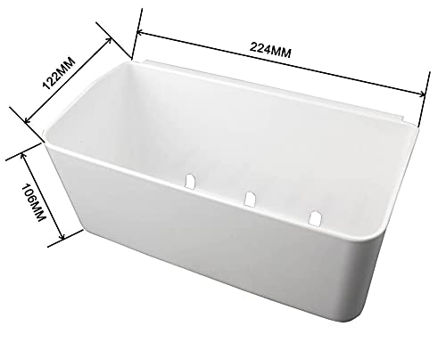 LADYBEE7LES Bath Shelve, Adhesive Shelf Shower Caddy Bathroom Organizer, No Drill Wall Mounted Shower Caddy Basket plastic,White Storage Rack for Bathroom/Kitchen