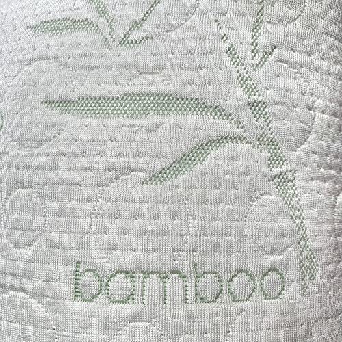 Memory Foam Travel Pillow - Camping Pillow - Cooling Rayon Made from Bamboo and Polyester Cover - Machine Washable - Great for Airplanes and Cars