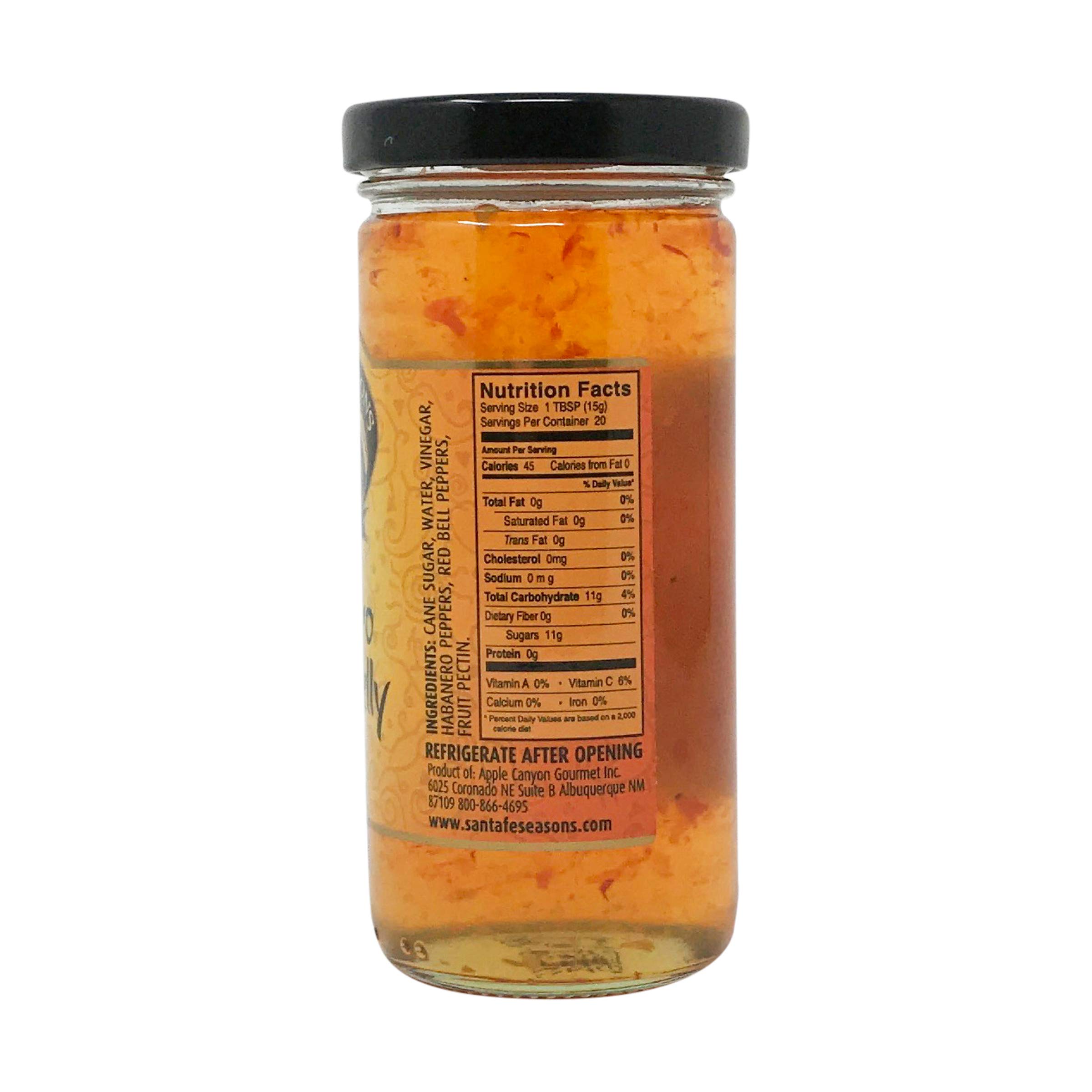 SANTA FE SEASONS Habanero Chile Jelly, 10 OZ