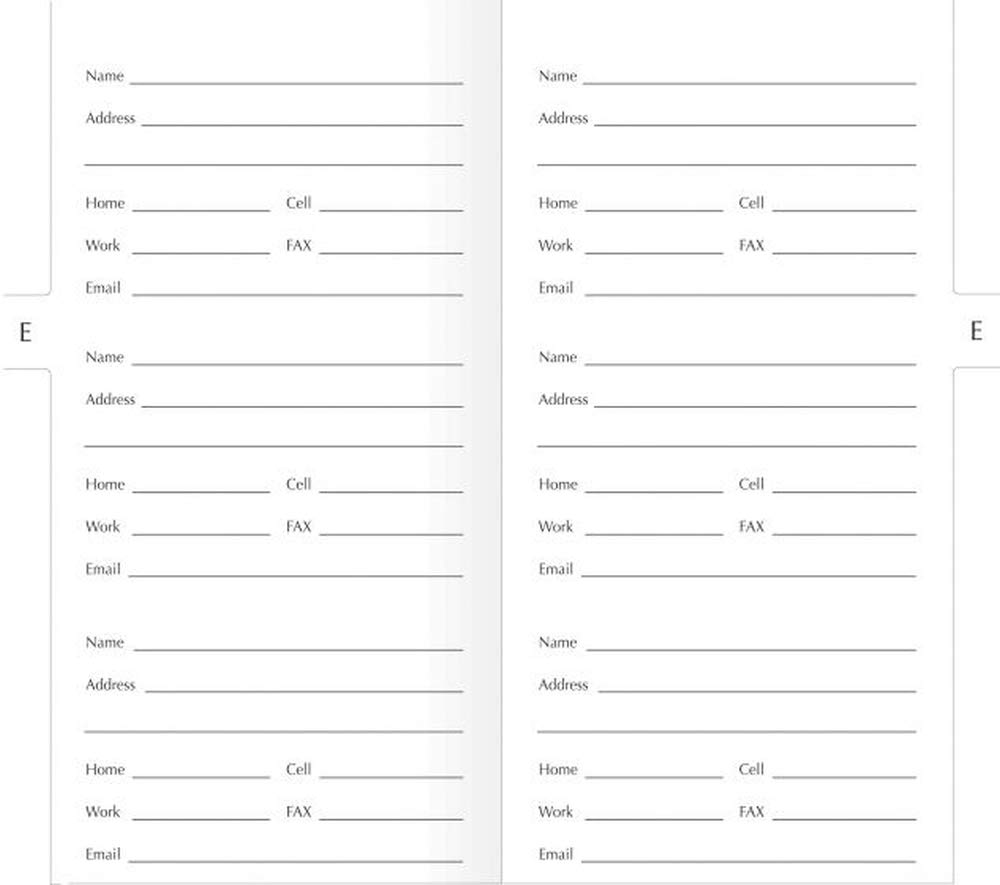 Lang Companies, A Quiet Evening Pocket Address Book