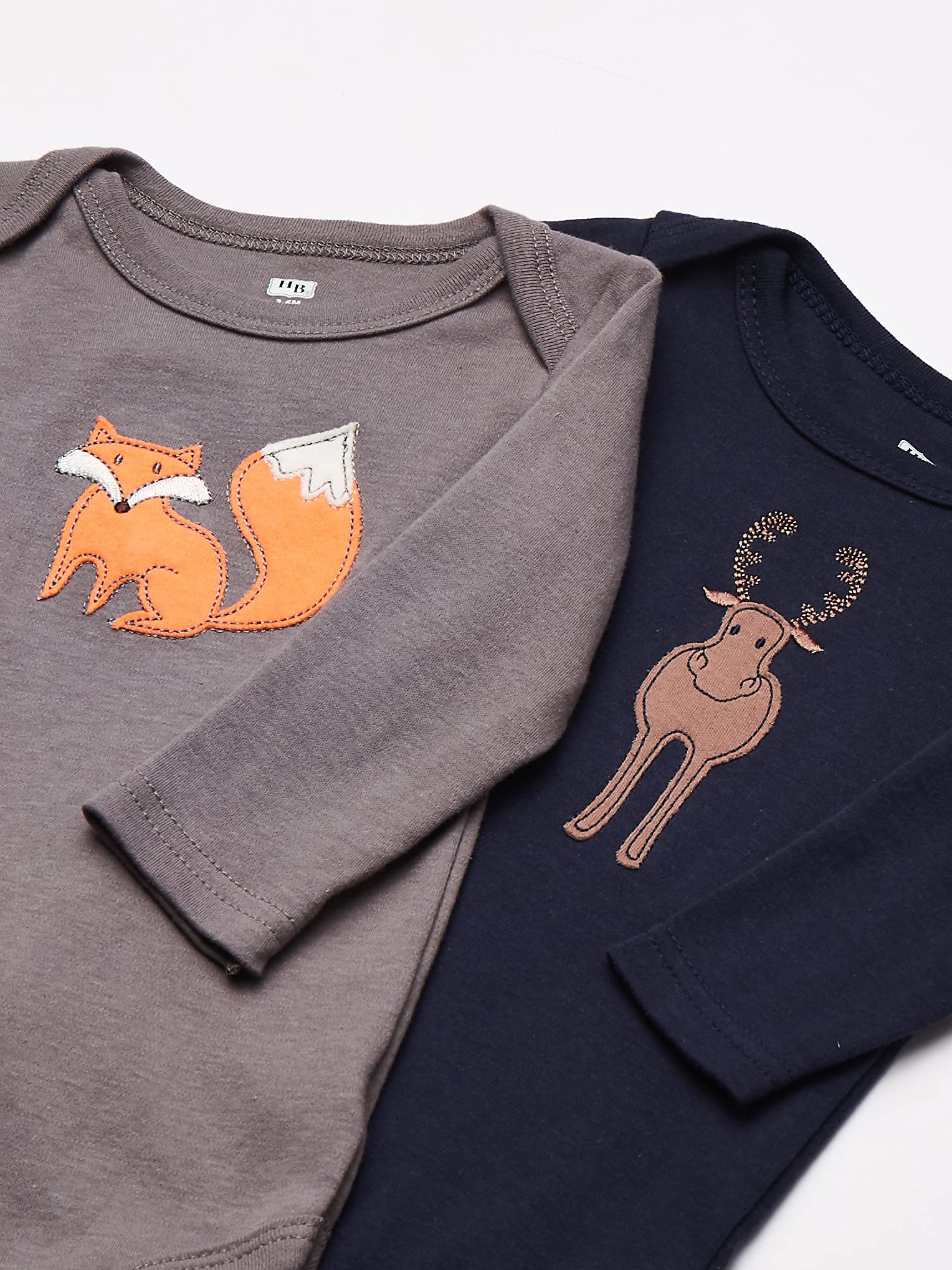 Hudson Baby Unisex Baby Cotton Long-sleeve Bodysuits, Forest, 12-18 Months US