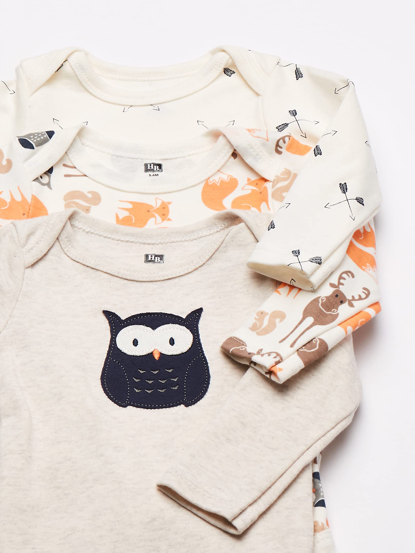 Hudson Baby Unisex Baby Cotton Long-sleeve Bodysuits, Forest, 12-18 Months US