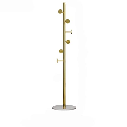 ANMMBER Hanger Foot Standing Hanger Floor Bedroom Clothes Gold Metal Hanger Furniture Floor Hanger (Color : Black, Size : As Shown)