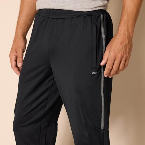 Amazon Essentials Men's Knit Performance Training Pant, Black, Large