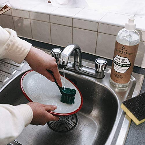 TriNova Natural Dish Soap Organic Formula - for Cleaning Dishes & Washing All Kitchen Items. Powerful & Eco Friendly Cleaner (2 Pack of 24 oz Bottles)