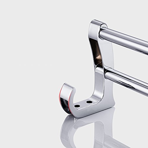 OMOONS Wall Mounted Bathroom Fittings Double Thicken Towel Shelf,Stainless Steel Towel Bar/50Cm