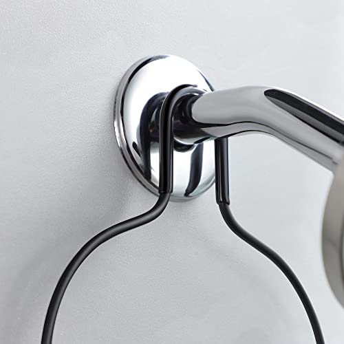 Taozun Shower Caddy Over Shower Head - Hanging Shower Caddy Rustproof Stainless Shower Organizer Hanging Storage Rack Basket with 6 Hooks for Soap and Sponge - Black