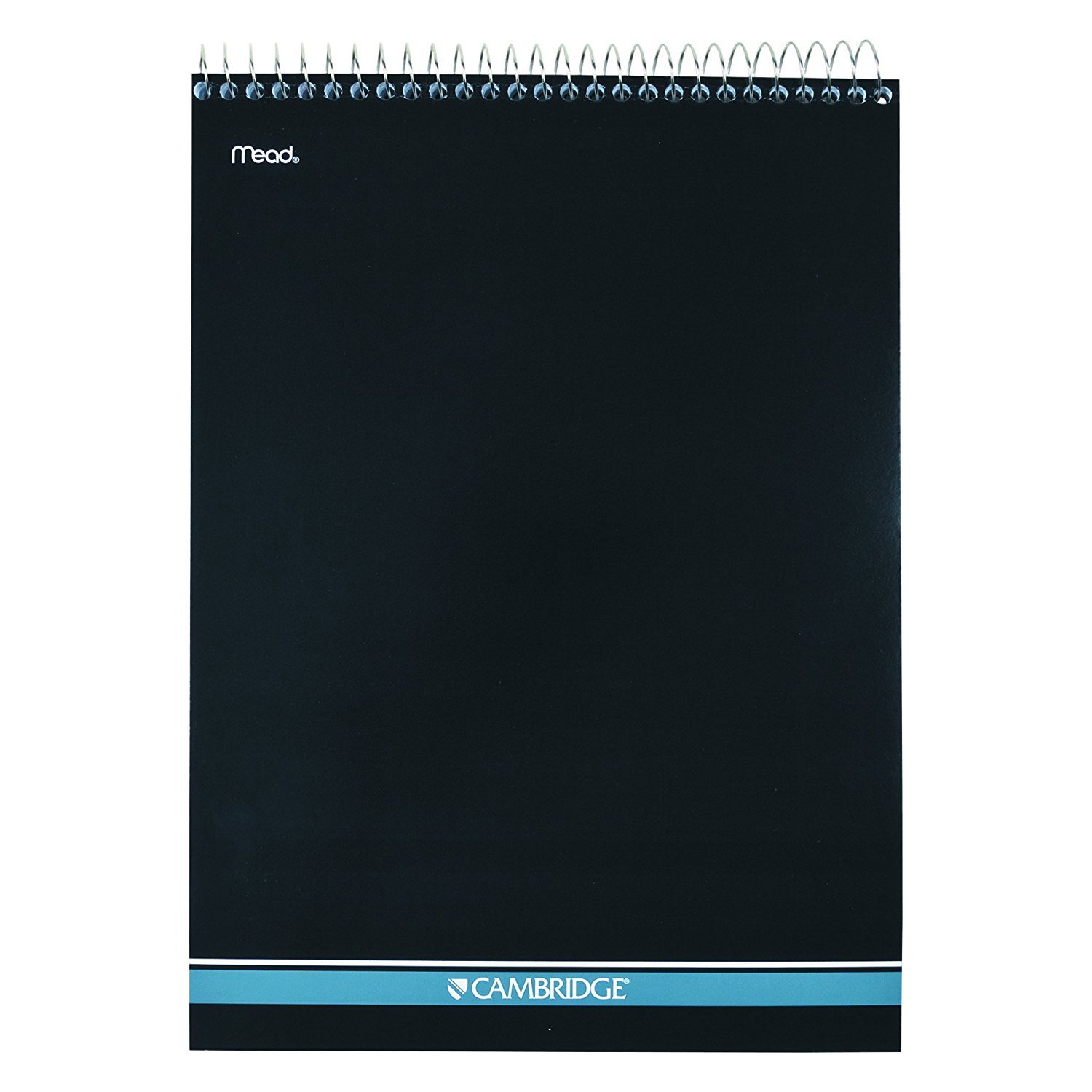 Mead Cambridge Notebook, Wirebound Notepad, Stiff-Back, 8.5 x 11 inches, White, 6 Pack (59882)