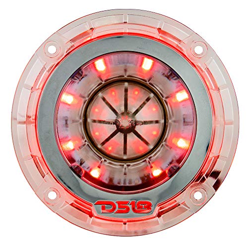 DS18 PRO-TW4L RGB Super Tweeter - 1.75", Polycarbonate Frame and Titanium Diaphragm, 560W Max, 280W RMS, 4 Ohms, Built in Crossover - PRO Tweeters are The Best in The Pro Audio Market (1 Speaker)