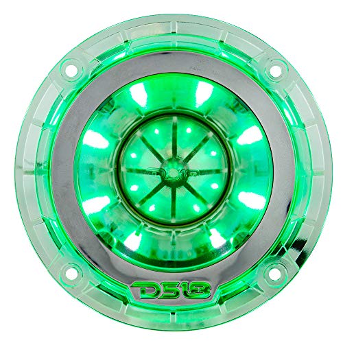 DS18 PRO-TW4L RGB Super Tweeter - 1.75", Polycarbonate Frame and Titanium Diaphragm, 560W Max, 280W RMS, 4 Ohms, Built in Crossover - PRO Tweeters are The Best in The Pro Audio Market (1 Speaker)