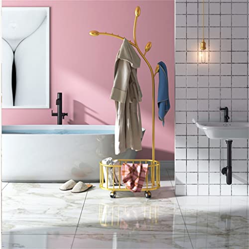 DOUBAO Coat Rack Floor Bedroom Corner Home Living Room Movable Multi-Functional Storage Corner Hanger