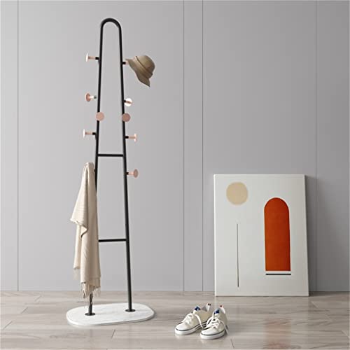 DOUBAO Nordic Floor Coat Hanger Bedroom Home Hanger Wrought Iron Hanger Bag Hanger Home Coat Hanger