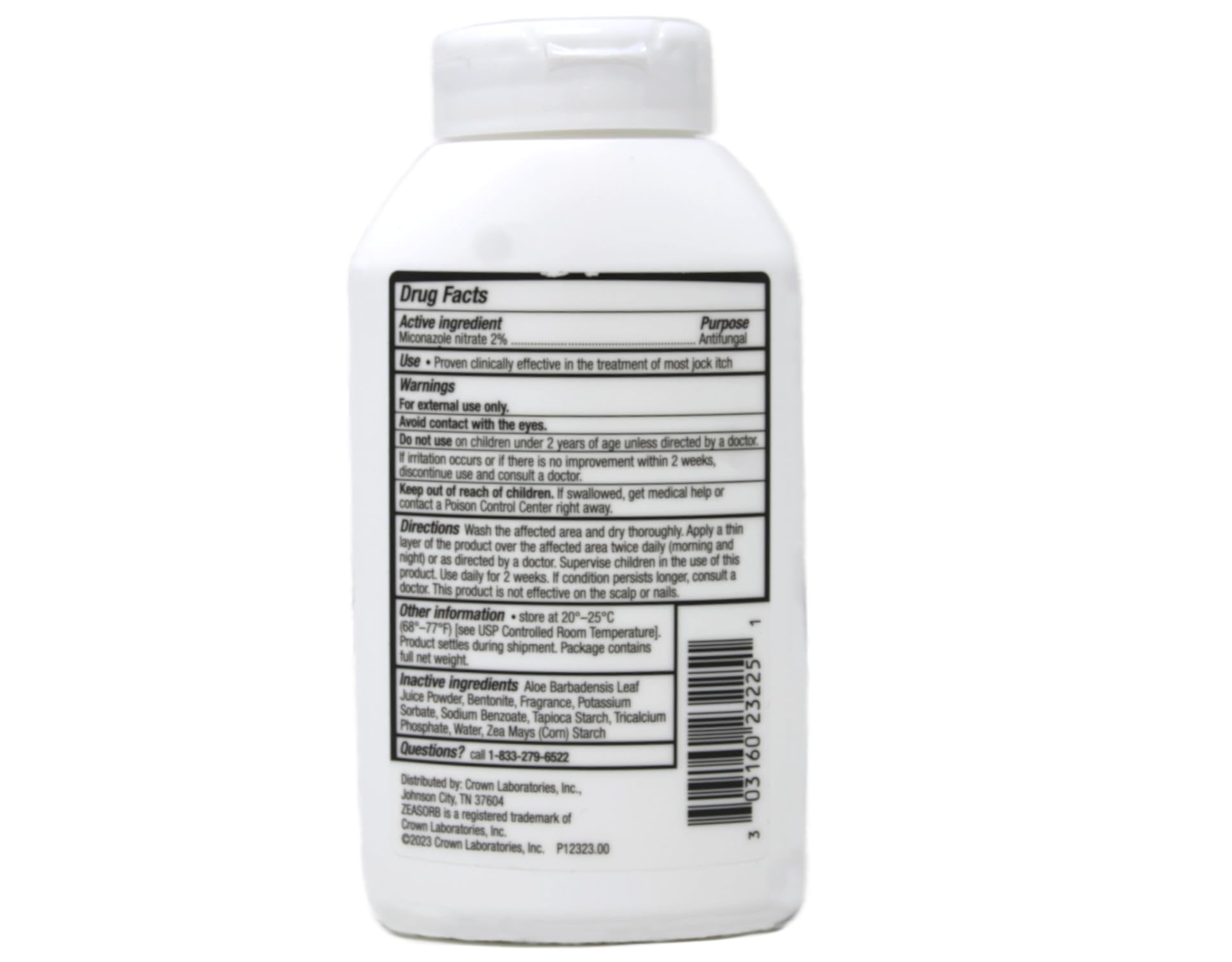 Zeasorb Antifungal Treatment Powder, Jock Itch - 2.5 oz, Pack of 6