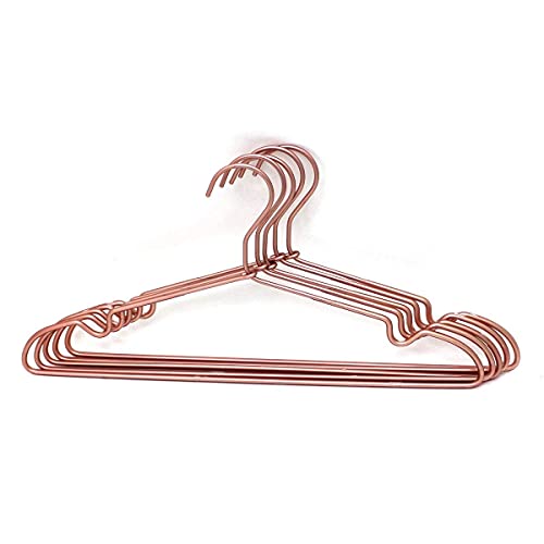 30Pack Koobay 16.5" Metal Laundry Wire Clothes Top Shirt Garment Coat Suit Hangers in Copper Gold Finish